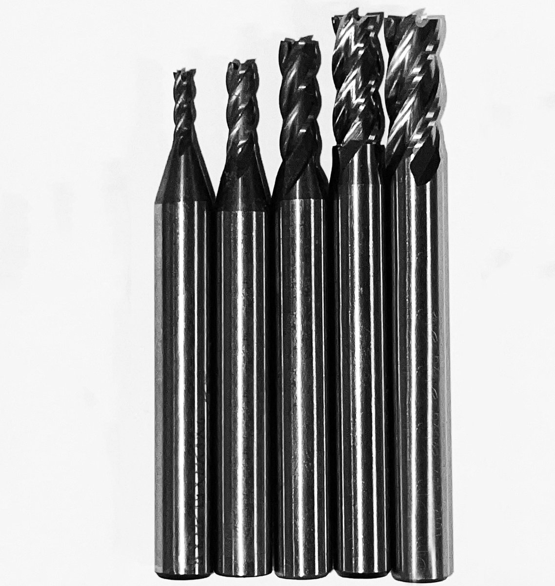 Set HSS frezen, 4 flutes (5 stuks: 2-6 mm) | bol