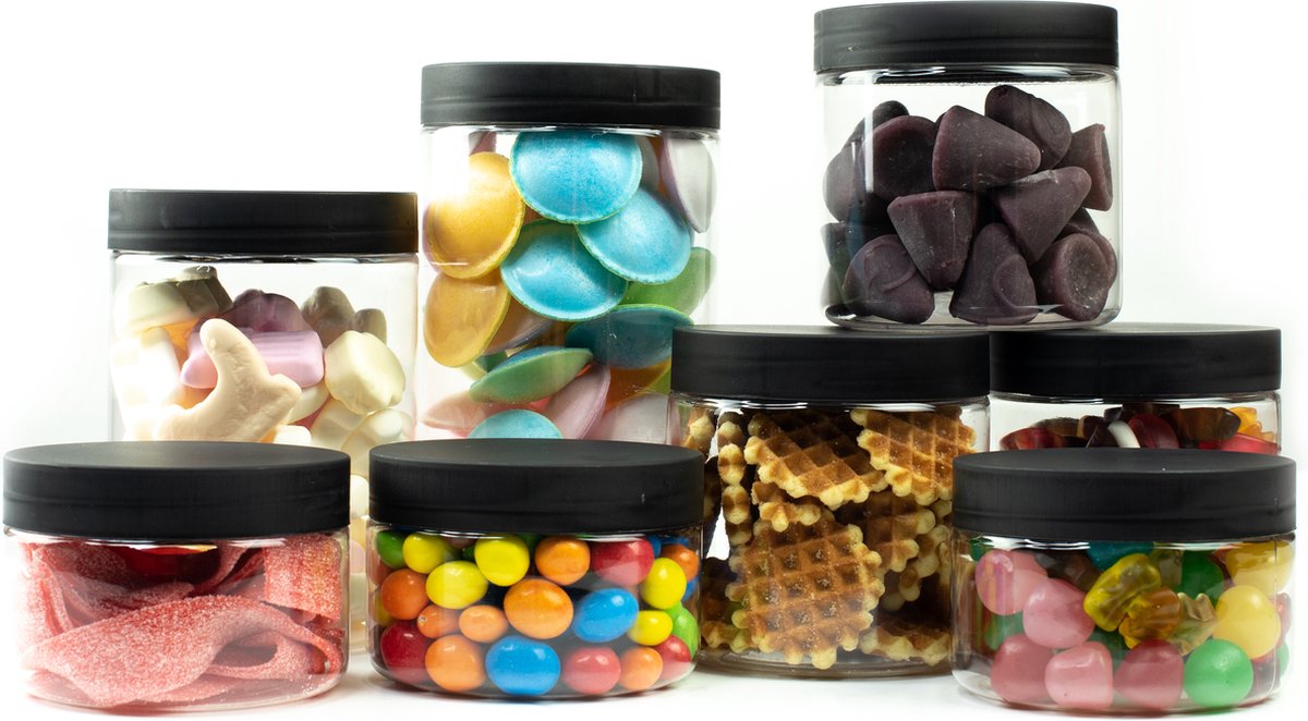 Snoeppot 12 stuks | Bewaarpot | XL | 1000ml | Jar | Traktatie ...