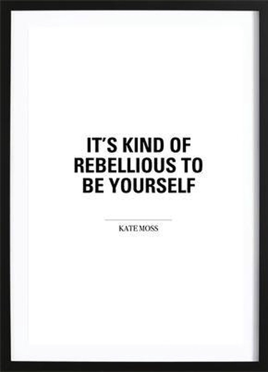 Be Rebellious Poster - Wallified - Tekst - Poster - Wall-Art ...