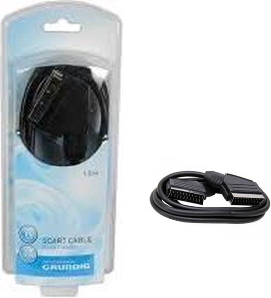 Scart kabel zwart 1.5 meter Grundig voor TV-DVD-video recorder | bol.com