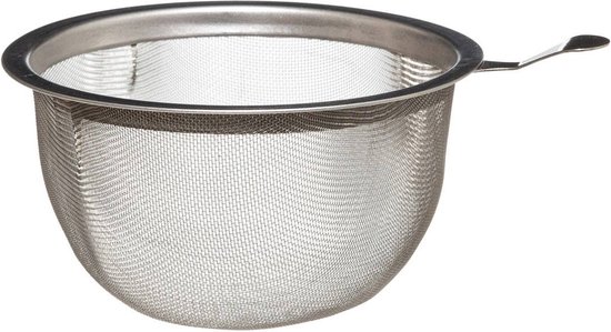 Theemok met zeef en deksel "BEAUTIFUL LIFE" - mokken porselein - zwart ...