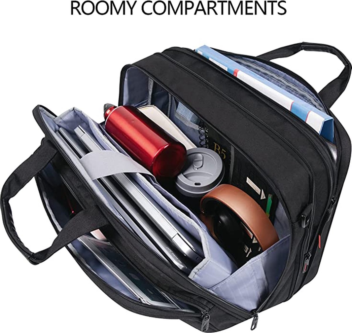 VANKEAN Laptoptas voor heren en dames, geschikt voor laptops tot 17,3 ...