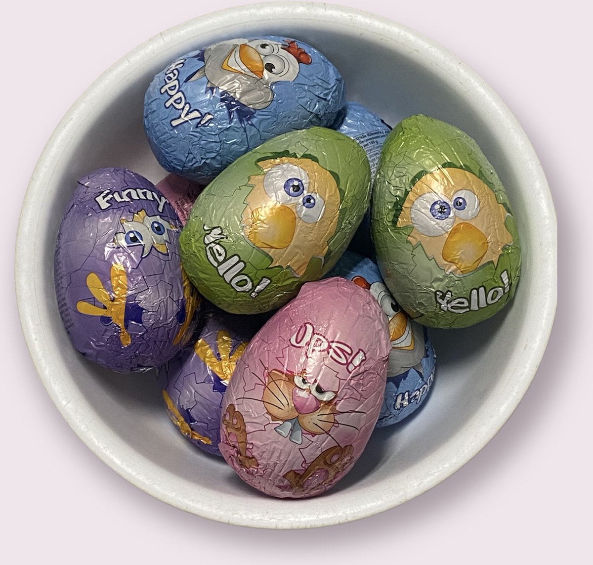 Paaseieren - 5x 10 cm paas eieren - Pasen - chocolade - easter ...