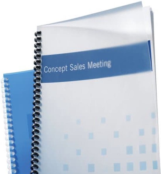 Dekbladen voor inbinden GBC PolyClearView 50 Stuks Transparant A4 ...