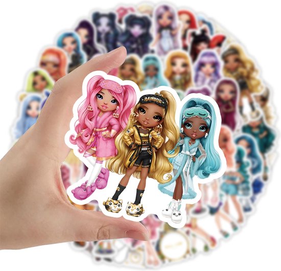Rainbow High - 50 stuks - Hoogwaardig vinylstickers - Waterbestendig ...