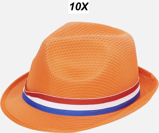 WD - 10x KONINGSDAG set -hoed - hawaii - krans - ORANJE - koninginnedag ...