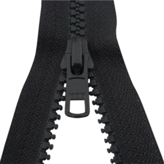 YKK ritssluiting bloktand, 8mm, deelbaar, zwart, 90 cm, per stuk | bol.com