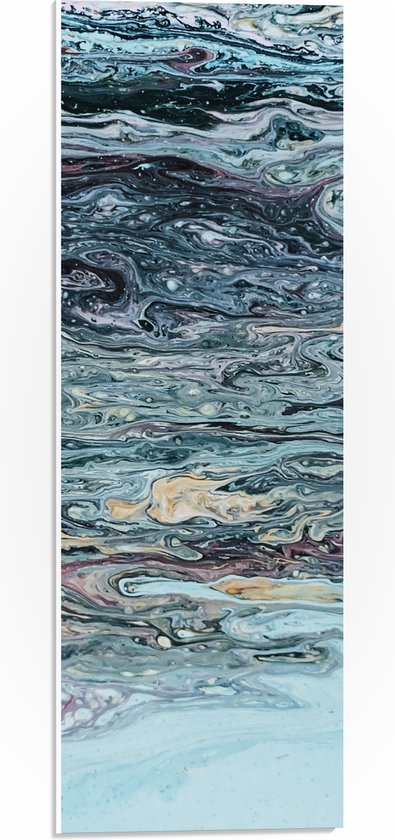 PVC Schuimplaat- Mix van Verschillende Kleuren Blauw - 20x60 cm Foto op ...