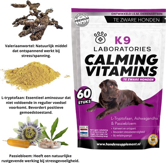 Calming vitamins - 60 stuks - Natuurlijk voedingssupplement - Voor ...