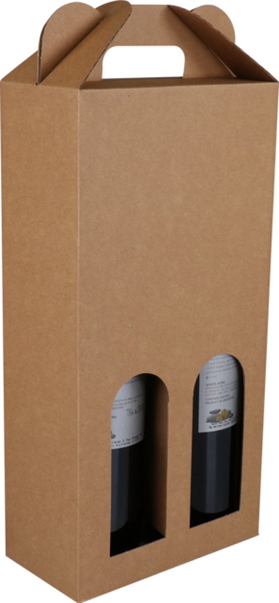 Carton - Gamme Basic - 2 bouteilles - carton ondulé - marron - Value ...
