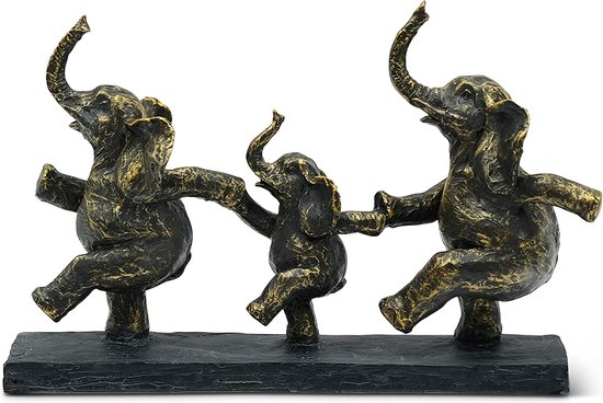 Decoratieve figuur olifanten "familieplezier" - sculptuur als ...