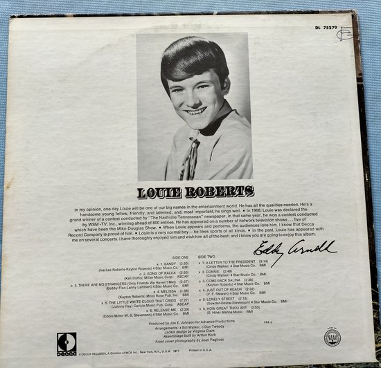 Louie Roberts – Louie Roberts (1971) LP, Louie Roberts | Muziek | bol