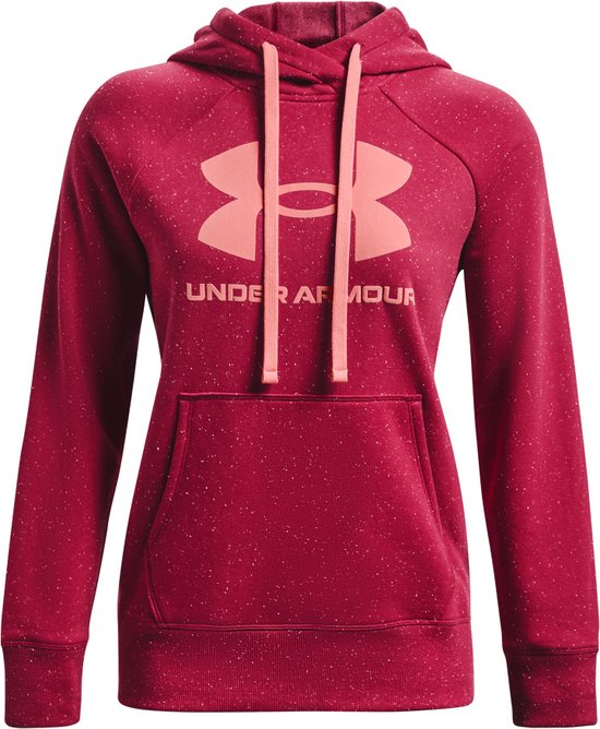 Rivaliserende Fleece Logo Hoodie-Black Rose / Posh Pink / Posh Pink ...