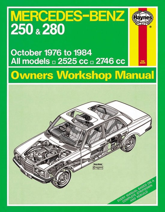 Mercedes-Benz 250 & 280 123 Series Petrol (Oct 76 - 84) Haynes Repair ...