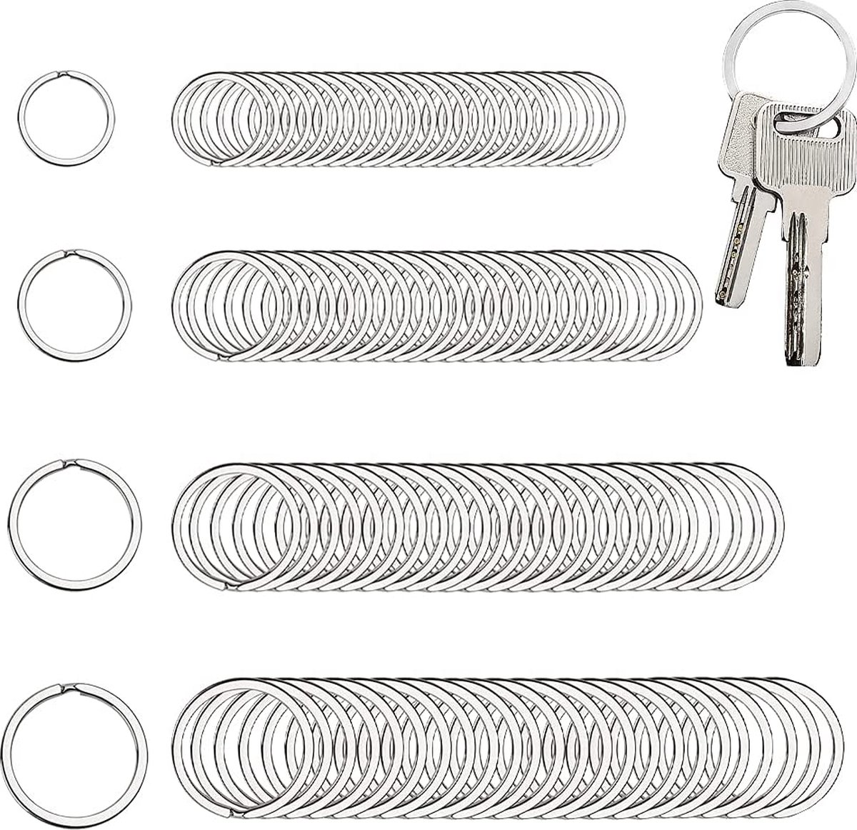 Plugstore - Kleine afneembare draaisluitingen, sleutelringen met ...