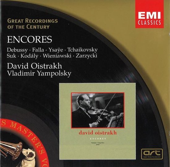 David Oistrakh - Great Recordings Of The Century - Encores, David Oistrakh | CD... | bol.com