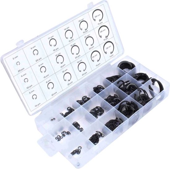 Borgring set - 300 dlg - Binnenwerks assortiment - Seegerring clips ...