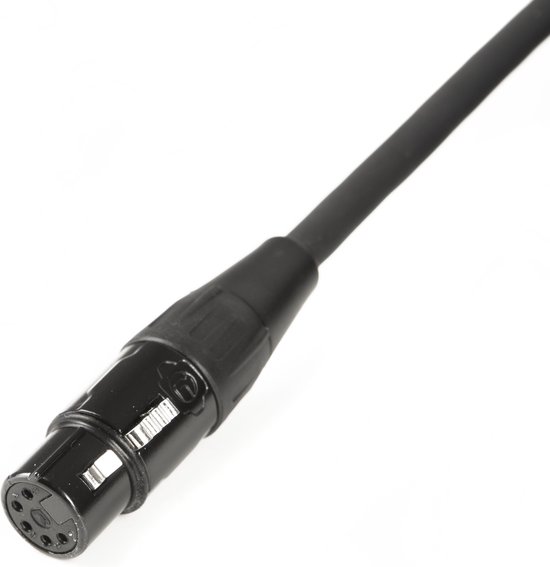 lightmaXX Ultra Series 5-Pin DMX Cable 20m (Black) - DMX-kabel | bol