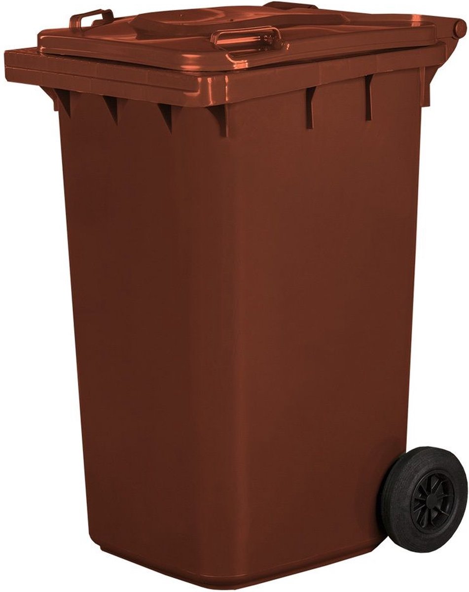 Kliko / mini container 240 liter - Bruin | bol.com