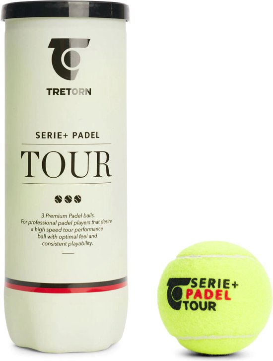 Tretorn Serie + Padel Tour Padelballen (omdoos 24 cans a 3 ballen) | bol