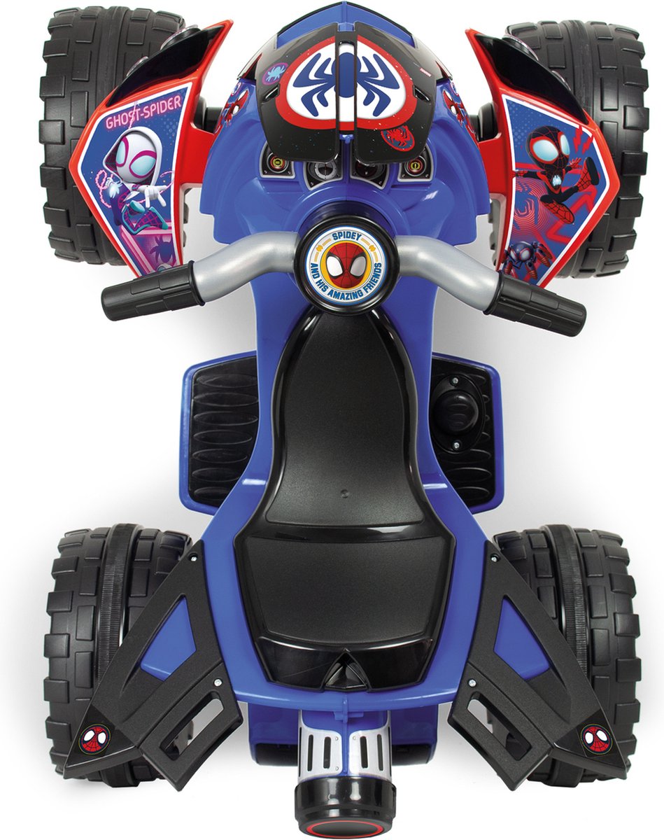 Injusa Spider-man The Beast Accuvoertuig Quad 12v Blauw/rood | bol.com