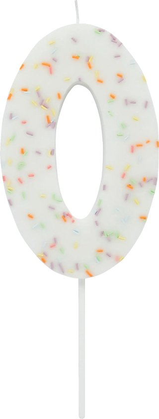 Cijfer 0 XL- Sprinkle | bol