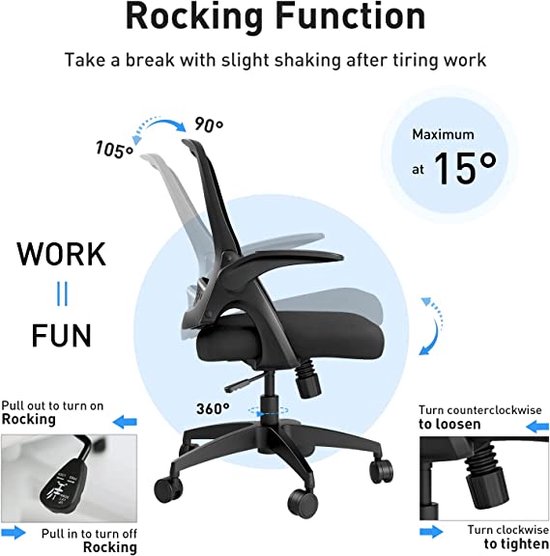 bureaustoel \ Draaistoel Computerstoel / Office Chair -Chaise de bureau, chaise de bureau | bol