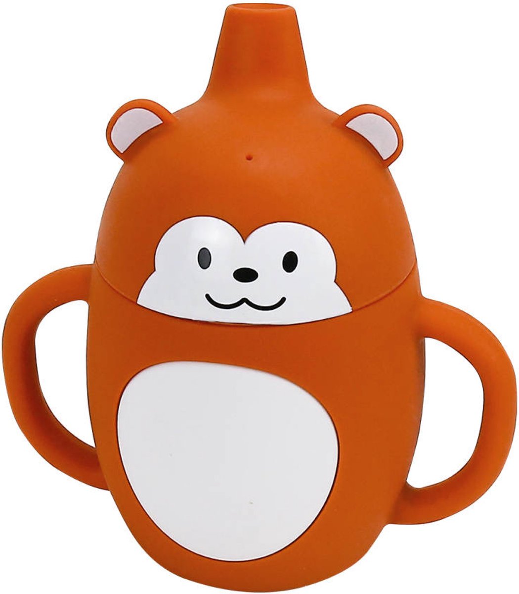 Drinkbeker voor peuters- dieren vorm - herbruikbaar - met handvaten ...