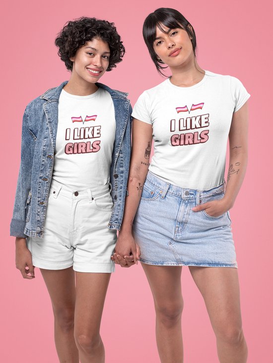 Shirt - I like girls - Wurban Wear | Grappig shirt | Pride | Unisex tshirt | Pride... | bol