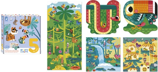 Janod My Arts & Crafts - Stickers Plakken - Knutselset Vol Activiteiten ...