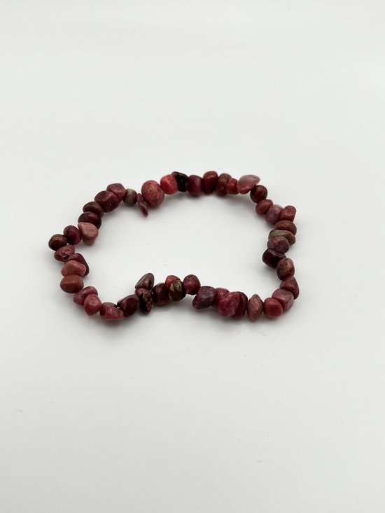 Rhodoniet Edelsteen Split armband (roze tot rood) | bol
