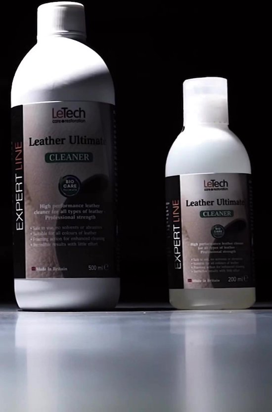 LeTech leer schoonmaken - reiniger leder - Krachtig - Ultimate cleaner ...