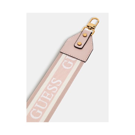 GUESS Webbing Schouderband - dames tas riem textiel - roze | bol