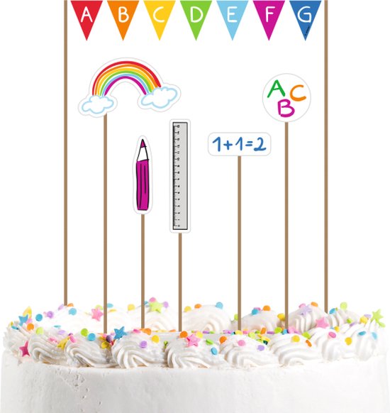 Amscan - Taart Topper School Start papier 15 x 20 cm | bol