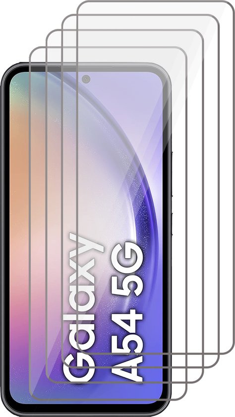 Screenprotector geschikt voor Samsung Galaxy A54 - Gehard Glas Beschermglas Tempered... | bol