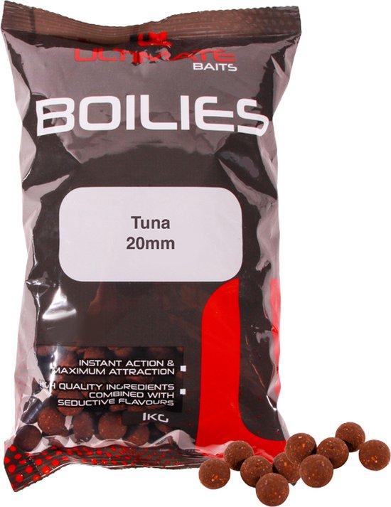 Ultimate Baits Boilies 20mm 1kg - Garlic Robinred | Boilies | bol