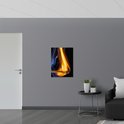 Hout - Lucifer met Vuur en Rook - 60x80 cm - 9 mm dik - Foto op Hout ...