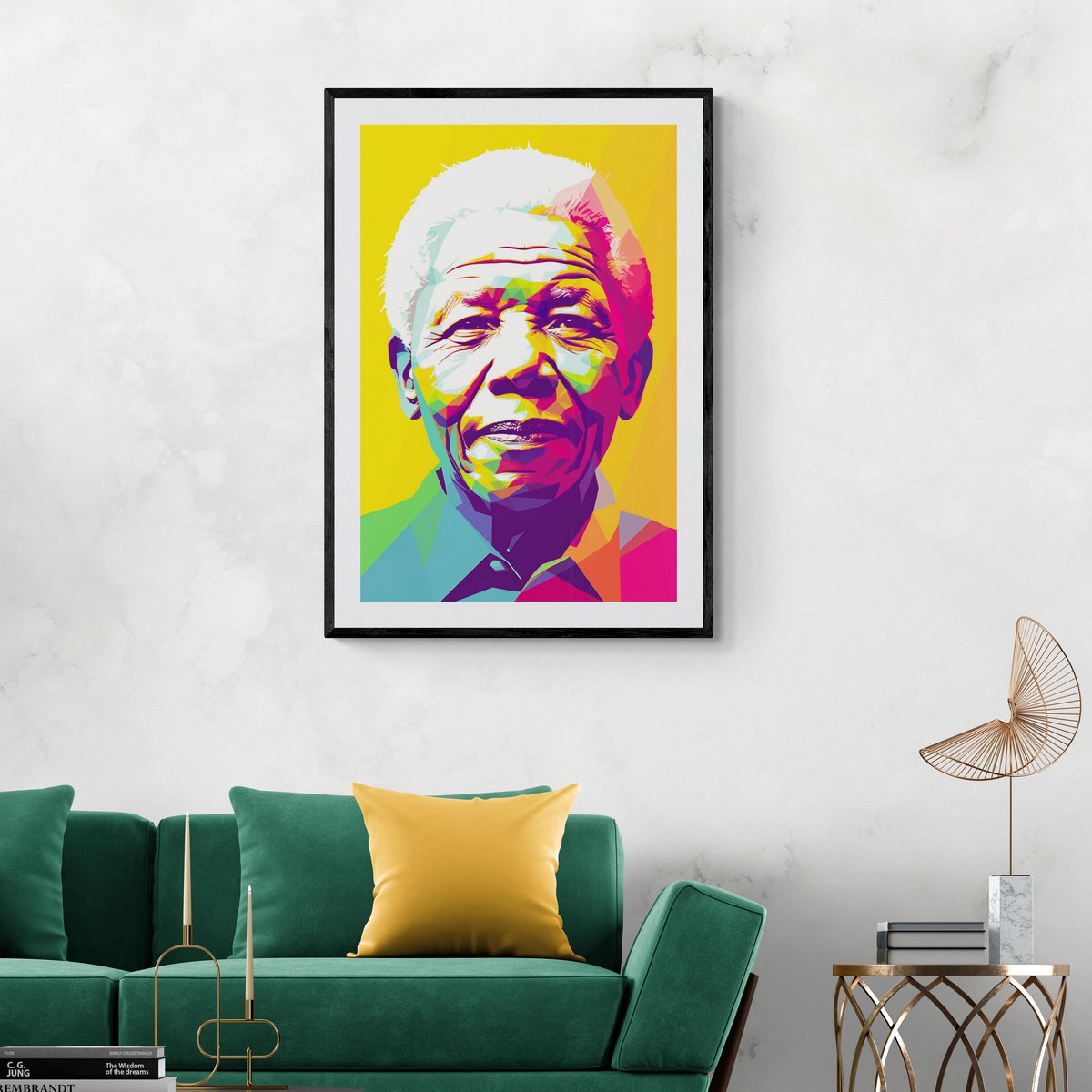 Nelson Mandela Poster - Abstract Portret - Moderne Kunst - Nelson ...