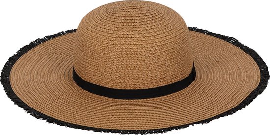 Zonnehoed Strandhoed Rond Camel | bol