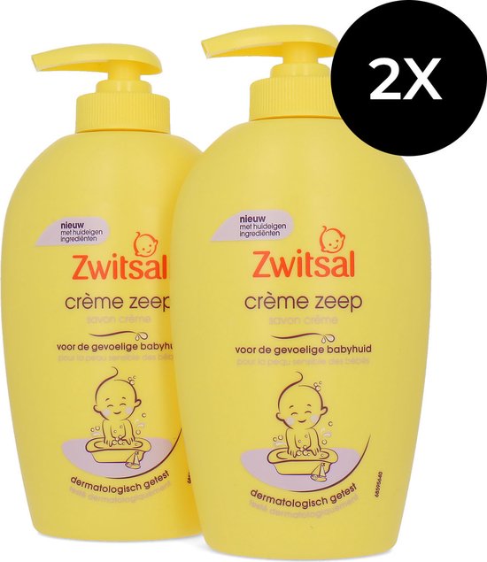 Zwitsal Crème Zeep - 2 x 250 ml | bol.com