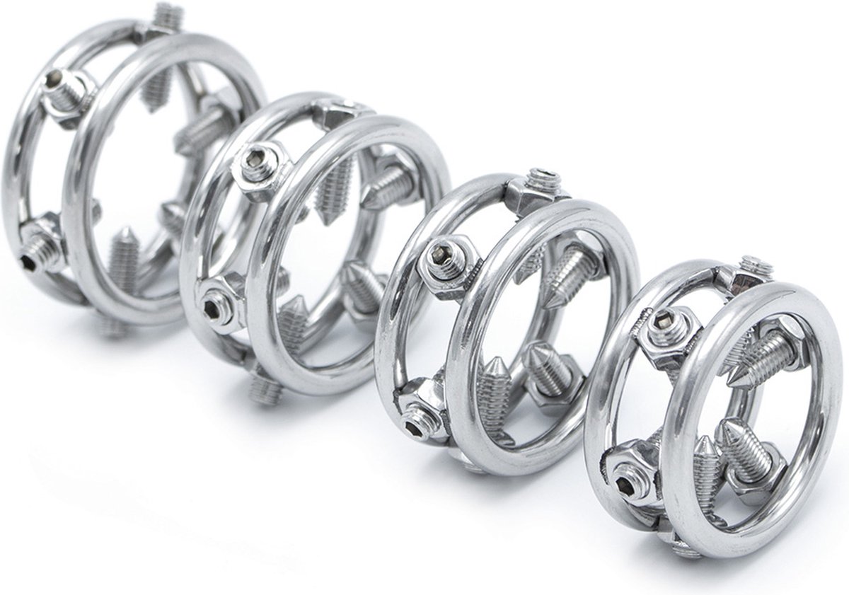 Kiotos Steel - Torture Eikelring - Spikes Aan Binnenkant 34 mm | bol