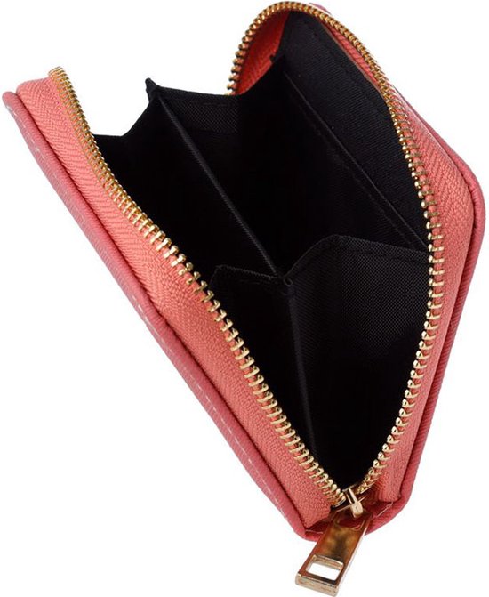 Portemonnee Roze Kim Haskins Kat in Plantpot Rondrits klein - 8 ...