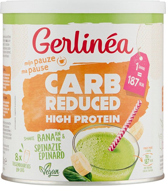 Gerlinéa | Shake Banaan & Spinazie Vegan | 8 x 30 g | Snel afvallen ...