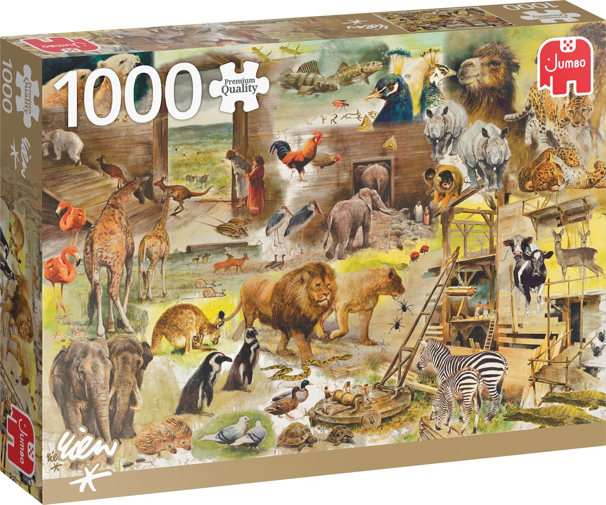 Jumbo Premium Collection Puzzel Rien Poortvliet: Building Noah's Ark ...