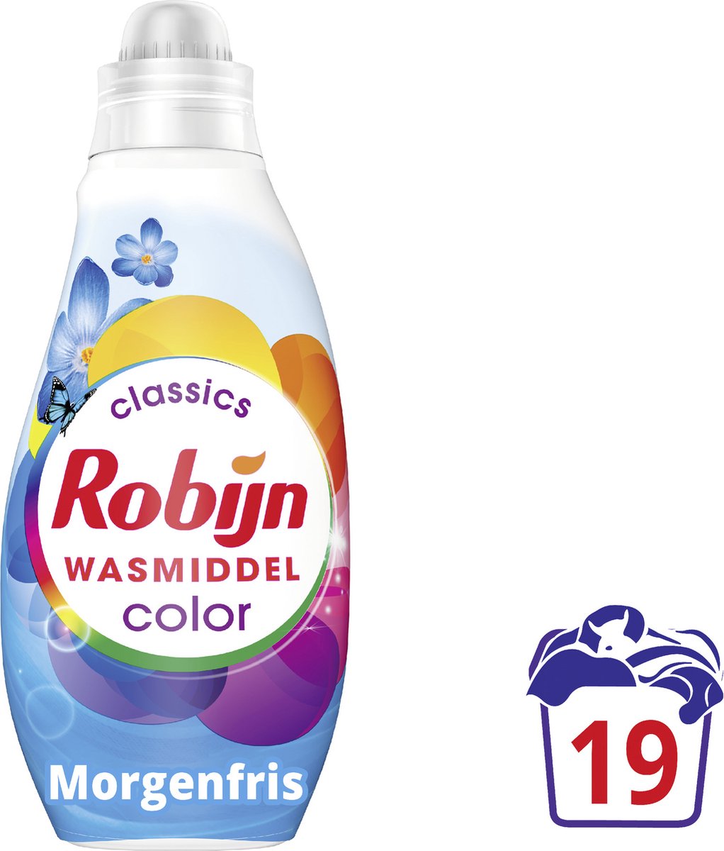 Robijn Klein & Krachtig Classics Color Morgenfris Vloeibaar Wasmiddel ...