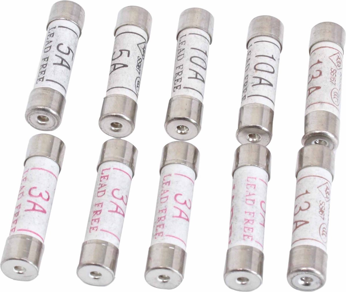 zekering assortiment 3A | 5A | 10A | 15A (BS1362) | bol