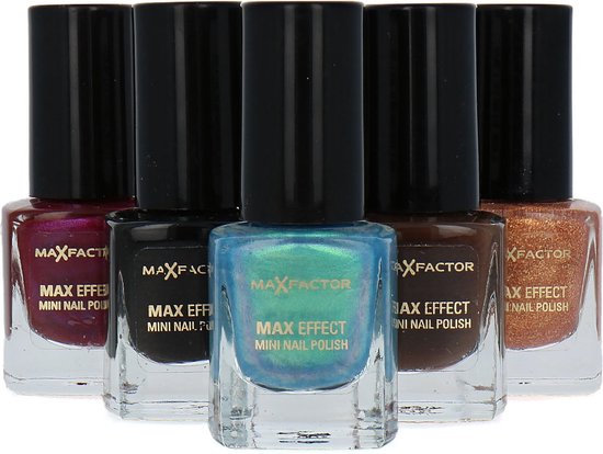 Max Factor Mini Nagellak Set 11 - 5 x 4,5 ml (set van 5) | bol.com