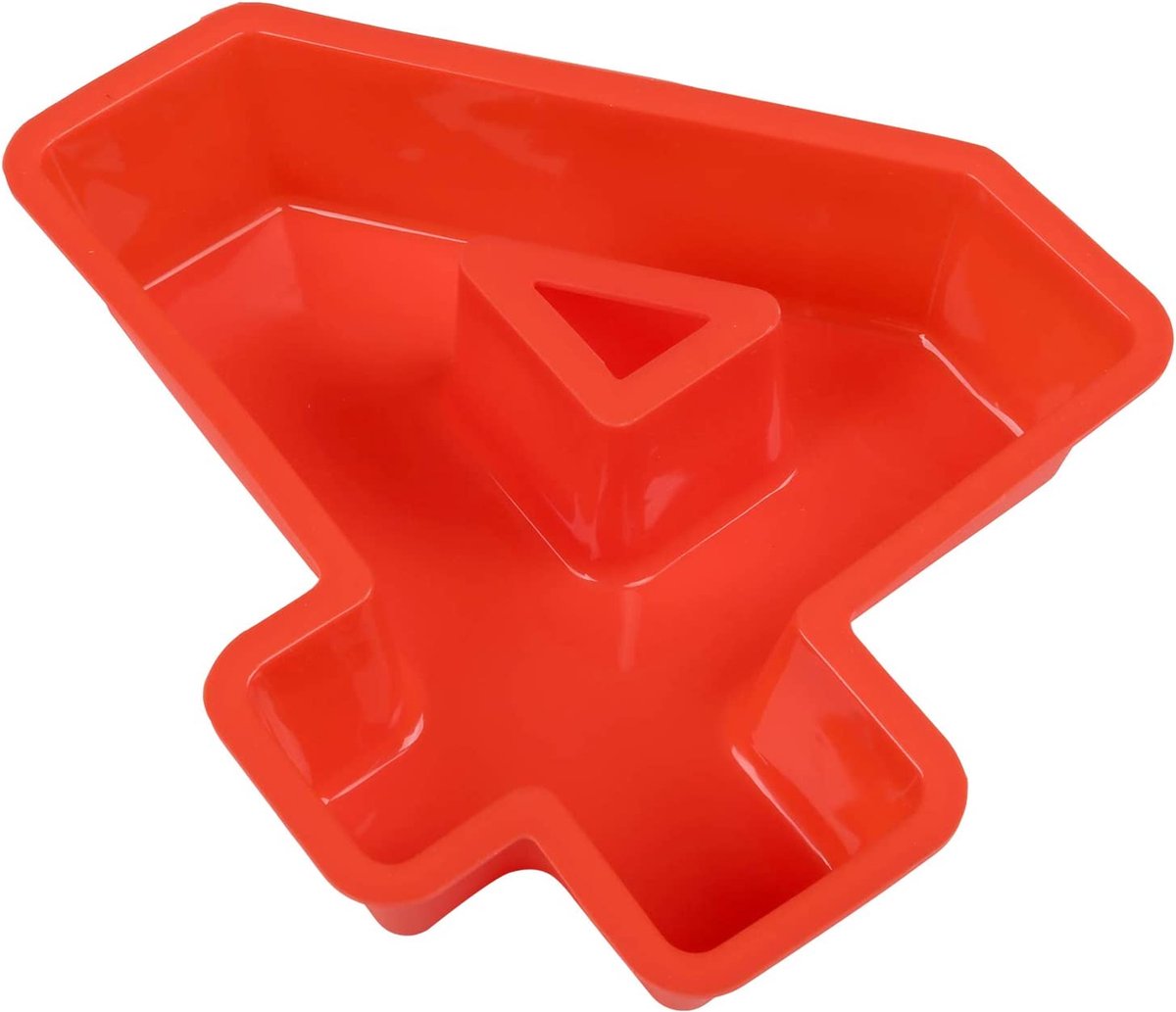 siliconen cijfers groot aantal 4 bakvormen bakken verjaardag jubileum ...