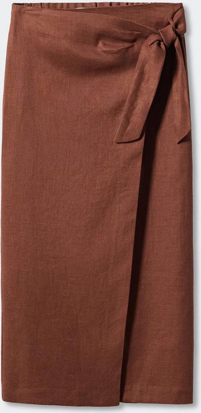 Mango Rok Linnen Overslagrok 47077108 32 Dames Maat - S | bol.com