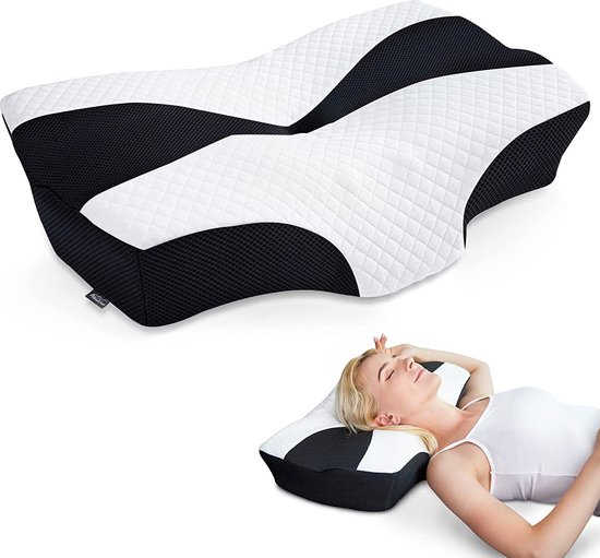 Nekkussen, traagschuim, bedkussen voor nek, nekkussen, ergonomisch en schouderpijn,... | bol